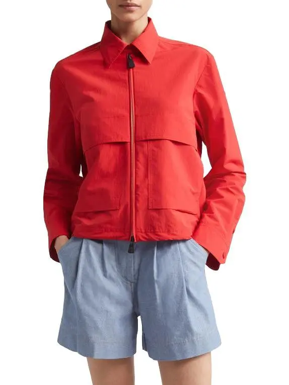 Moncler Zip Front Jacket - Barbados Cherry