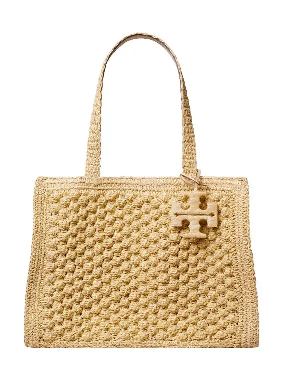 Tory Burch Ella Hand-crochet Straw Tote - Natural
