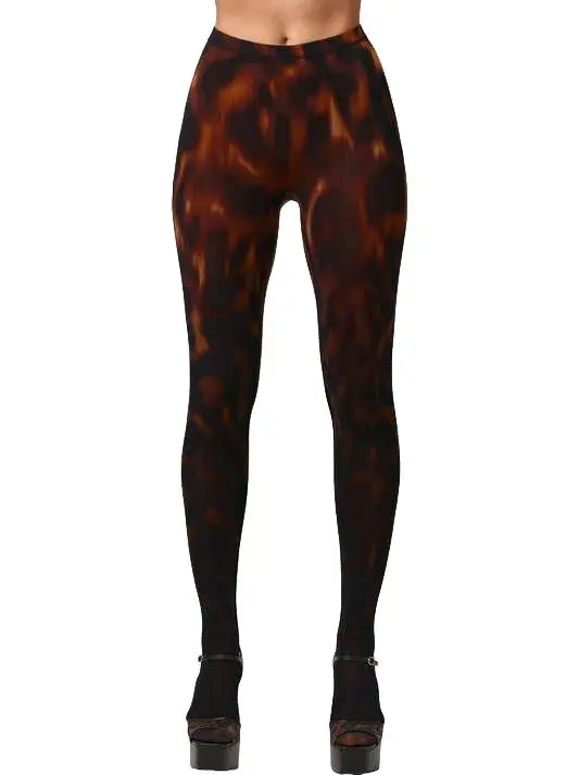 Naked Wardrobe Bare Body Print Leggings - Tortoise