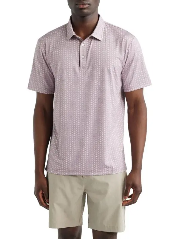 SWANNIES Seashell Print Polo - Mauve