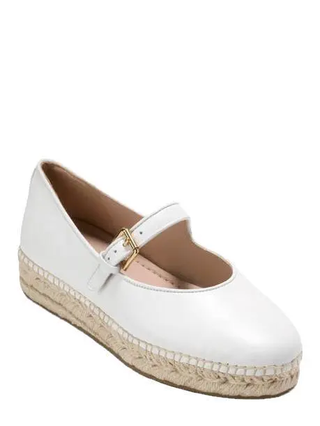Cole Haan Cloudfeel Asbury Mary Jane Flat - White Leather