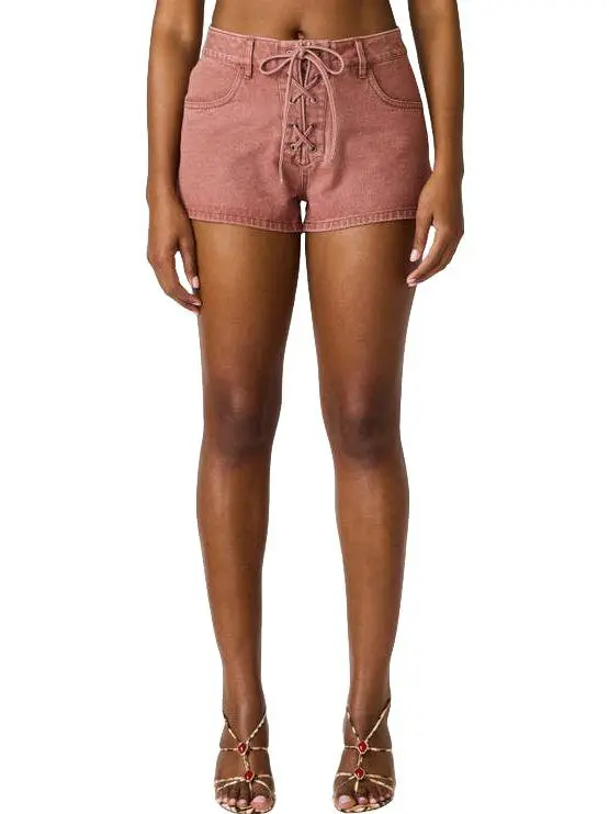 Steve Madden Callisto Denim Shorts - Rust