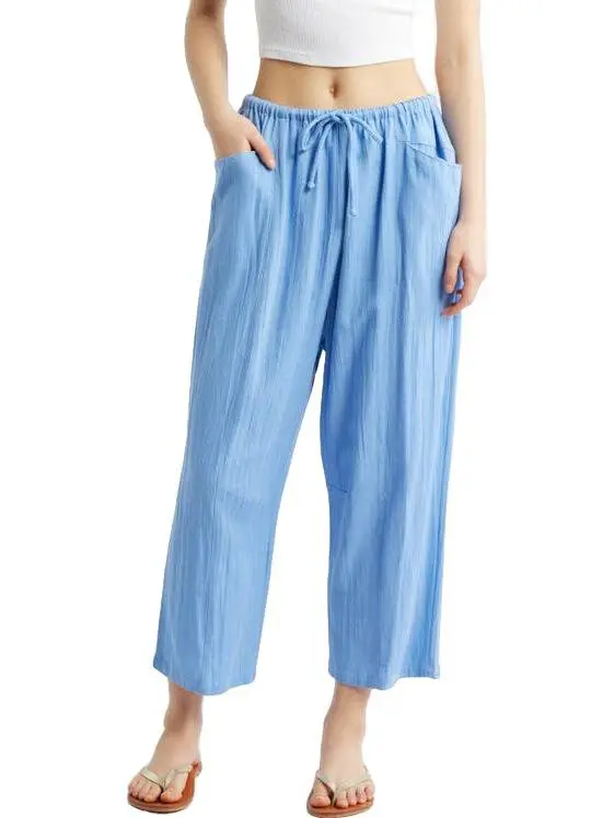 Rip Curl Barrel Leg Drawstring Pants - Cornflower Blue