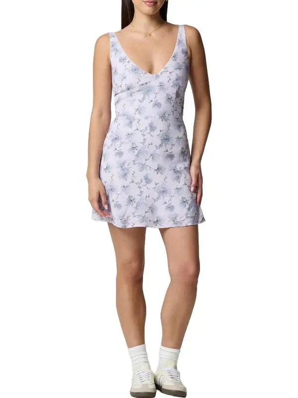 FLORENCE BY MILLS Floral Print Sleeveless Minidress - Flrl Waterclr
