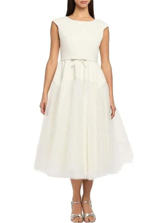 Cinq À Sept Sunnie Tie Waist Dress - Ivory