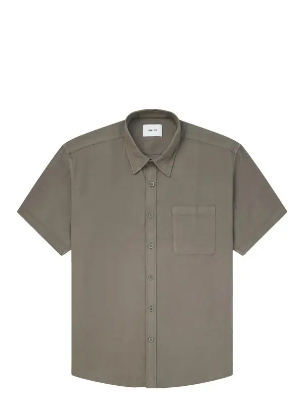 Nn07 Deon 5027 Lenzing™ Ecovero™-blend Shirt - Green