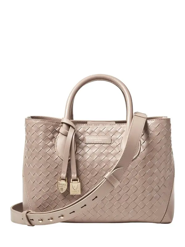 ASPINAL OF LONDON Midi Leather London Tote Bag - Neutral