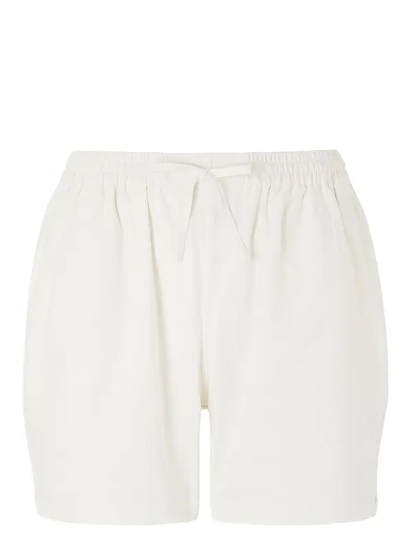 KARDO Olbia Straight-leg Cotton Drawstring Shorts - Neutrals