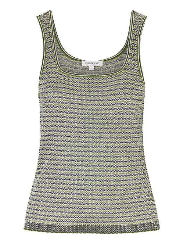 Veronica Beard Sandra Knitted Tank - Green
