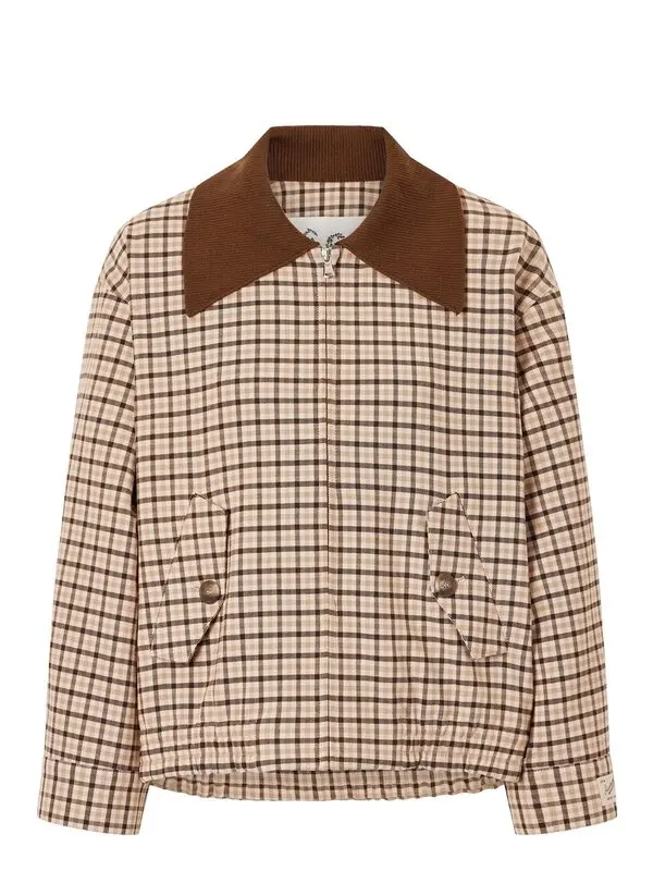 Sea Savannah Plaid Jacket - Neutrals
