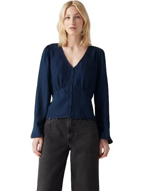 LEVI'S Dolores Long-sleeve Blouse - Indigo