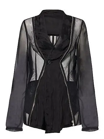 Rick Owens Stag Sheer Nylon Jacket - Black