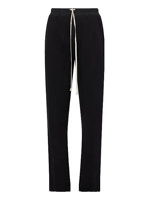 Rick Owens Dietrich Drawstring-waistband Cotton Jogging Bottoms - Black
