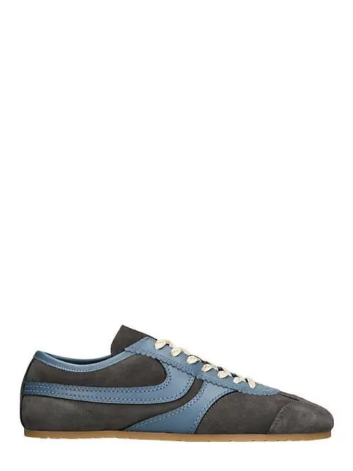 Dries Van Noten Dustin Leather Trainers - Grey/d.cmb