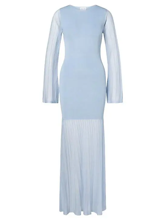 MALINA Haisley Knitted Maxi Dress - Sky