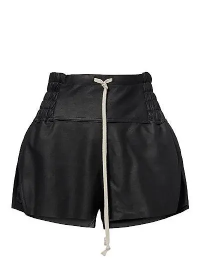 Rick Owens Leather Boxer Shorts - Black