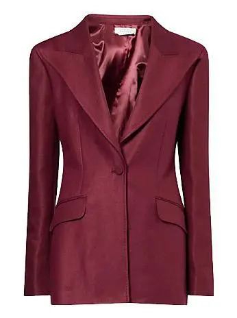 Gabriela Hearst Leiva Linen Blazer - Bordeaux