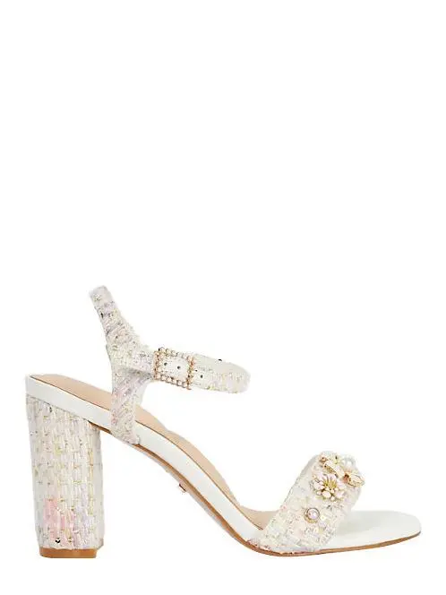 DUNE Woven Heeled Sandals - Multi Fabric