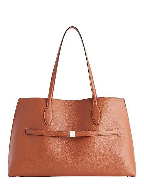 TOTEME Lounge Belted Leather Tote Bag - Sienna
