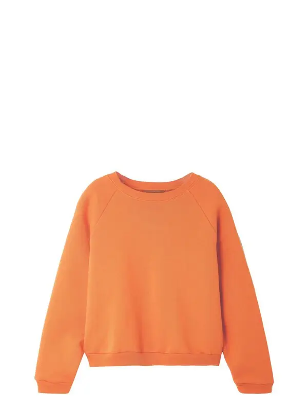 JAMIE HALLER The Daily Cotton-terry Sweatshirt - Orange