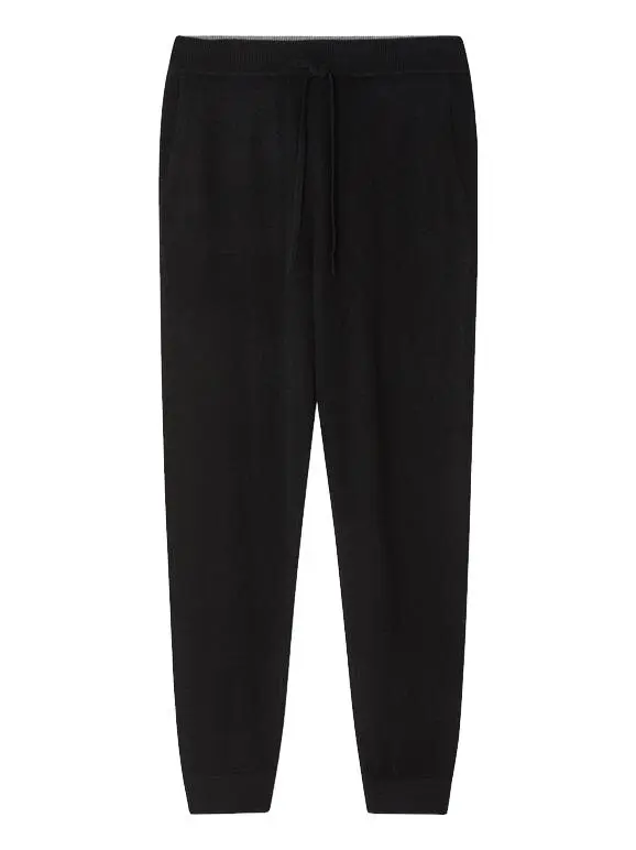 WHITE & WARREN Cashmere Joggers - Black