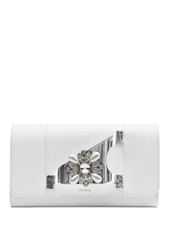 Perrin Leiffel Bijoux Glove Clutch - White