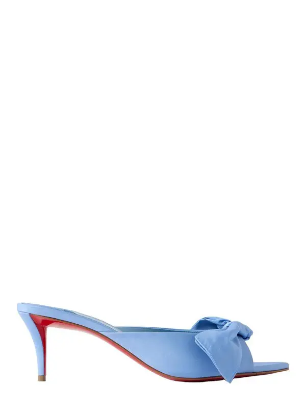 CHRISTIAN LOUBOUTIN Mulazee Bow-embellished Mules - Blue