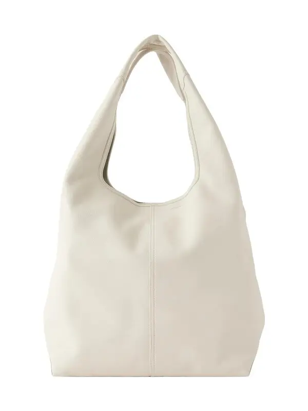 Ami Etienne Leather Shoulder Bag - Cream
