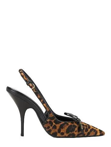 Miu Miu St. Leopardo 105 Modellerie Pump - Miele