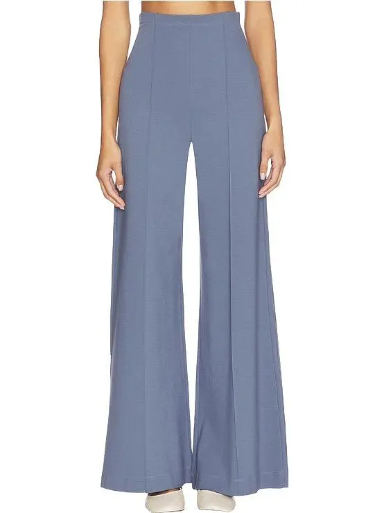 RIPLEY RADER Ponte Knit Wide Leg Pant - Sea Blue