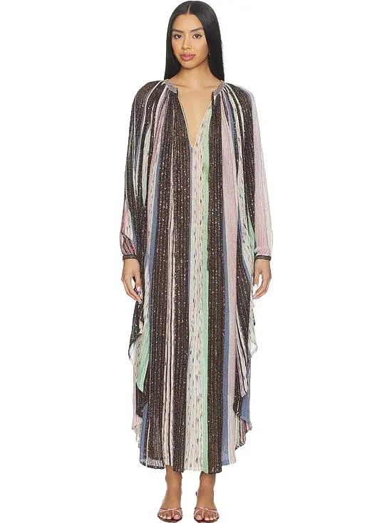 Missoni Long Dress - Pink  Light Blue & Black Tones