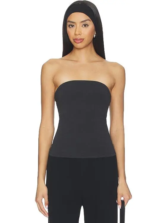 SKIMS Cotton Jersey Tube Top - Soot