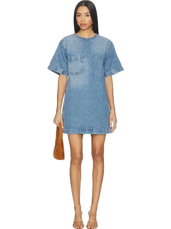 ANINE BING Tulah Denim Dress - Tidal Blue