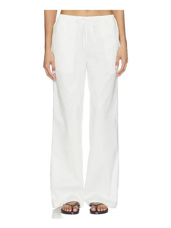 ALL THE WAYS Lyndzi Drawstring Pant - White
