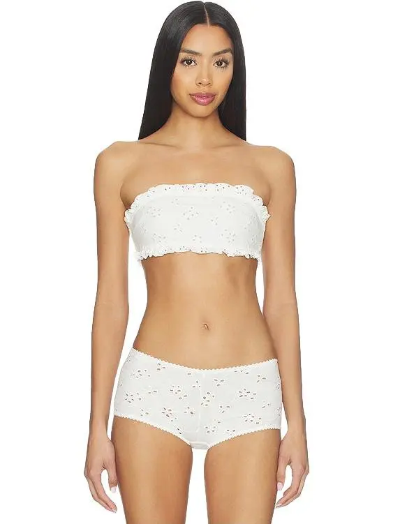 Free People Full Bloom Bandeau - White