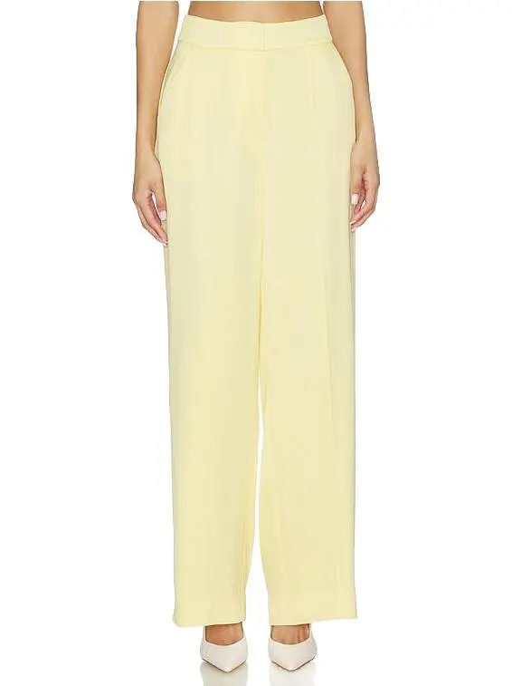 Simkhai Kyra Wide Leg Pant - Buttercream