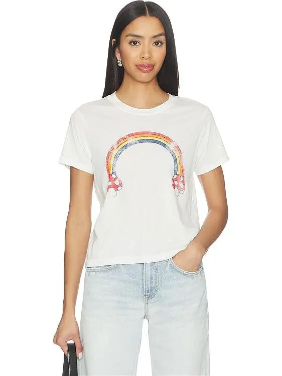 Lauren Moshi Mushroom Butterfly Baby Tee - Milk