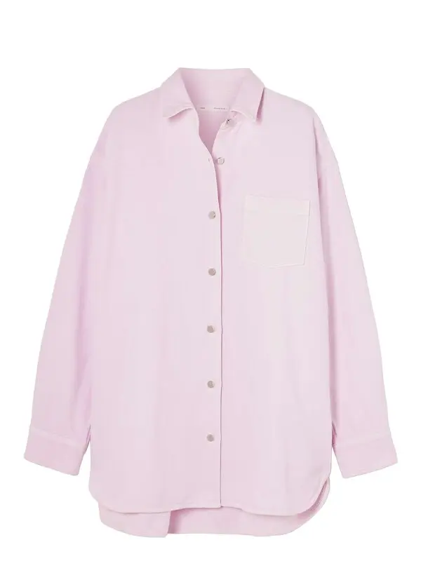 AGOLDE Maria Mcmanus Oversized Organic Denim Shirt - Pastel Pink