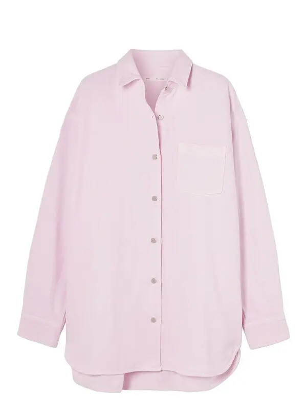 AGOLDE Maria Mcmanus Oversized Organic Denim Shirt - Pink