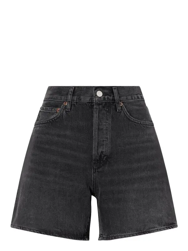 AGOLDE Dame Denim Shorts - Black