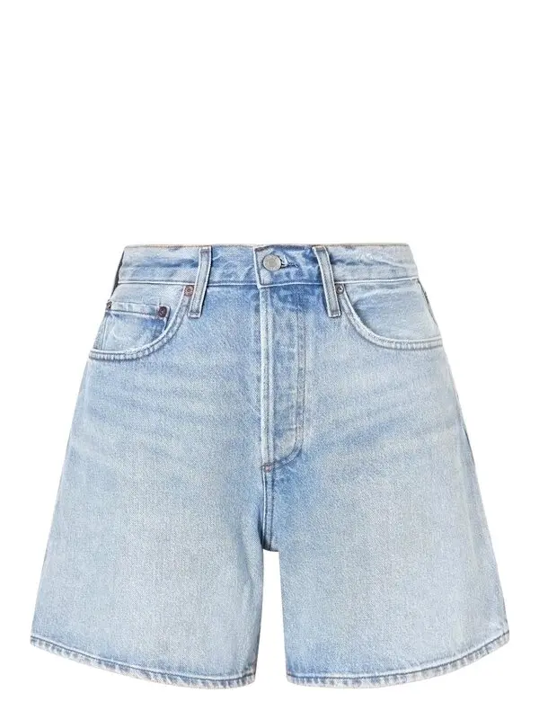 AGOLDE Dame Denim Shorts - Blue