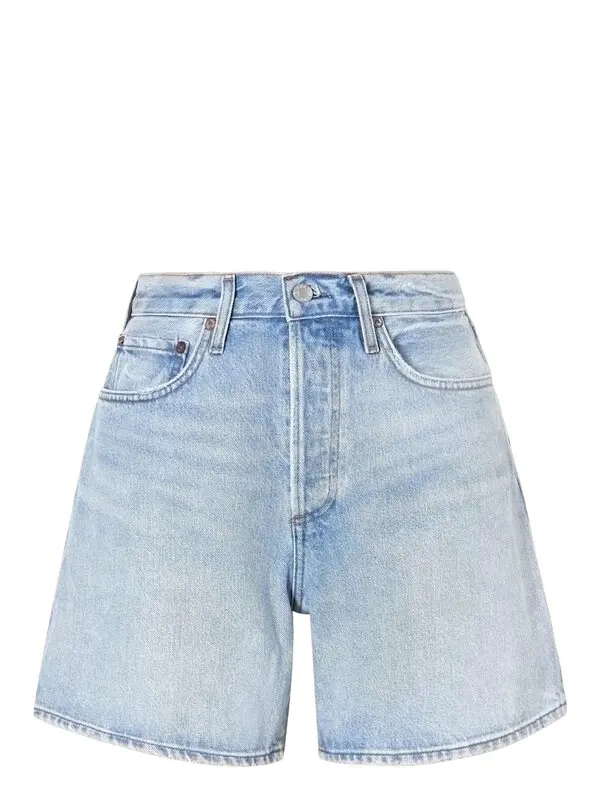 AGOLDE Dame Denim Shorts - Mid Denim