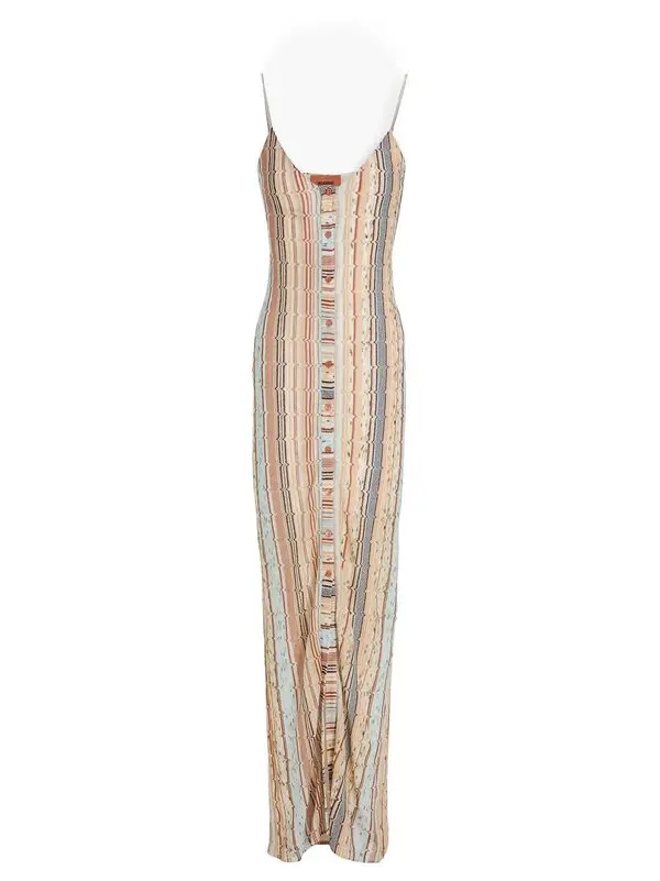 Missoni Metallic Crochet-knit Maxi Dress - Neutral