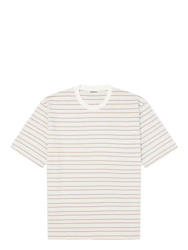 Auralee Striped Cotton-jersey T-shirt - Multi