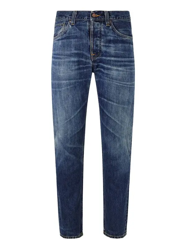 Nudie Jeans Steady Eddie Ii Slim-fit Organic Jeans - Blue