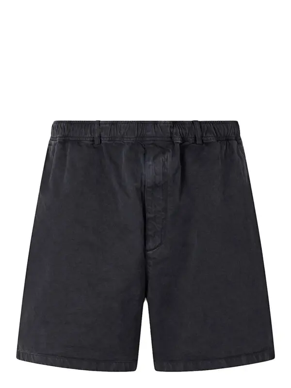Auralee Straight-leg Cotton Chino Shorts - Black