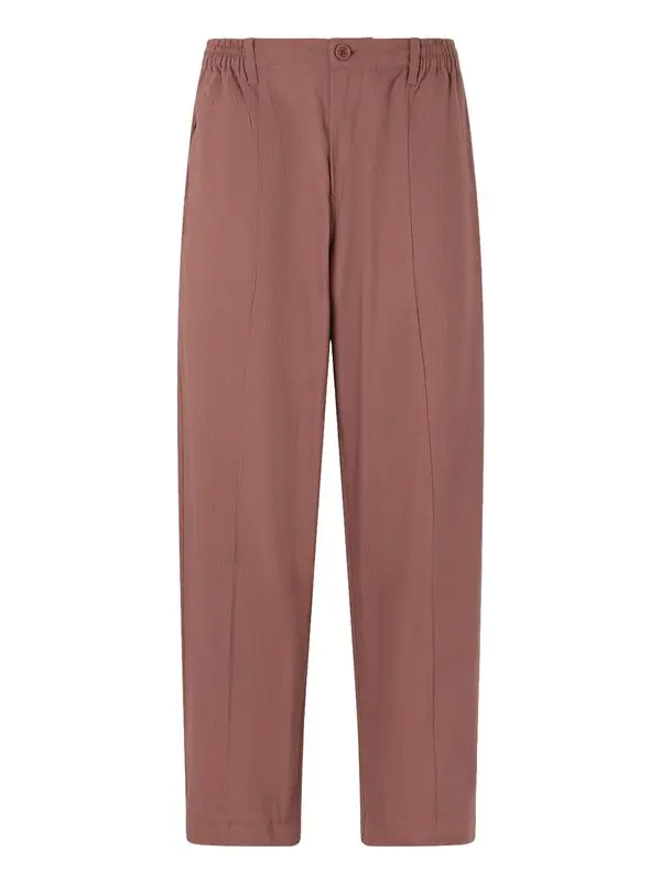 KARDO Kedar Straight-leg Cotton Trousers - Brown