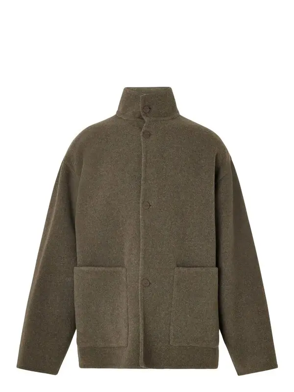 Fear Of God Wool And Cashmere-blend Jacket - Green