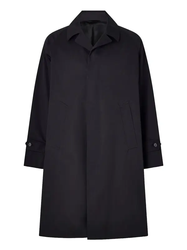 DE PETRILLO Cotton-blend Tailored Coat - Black