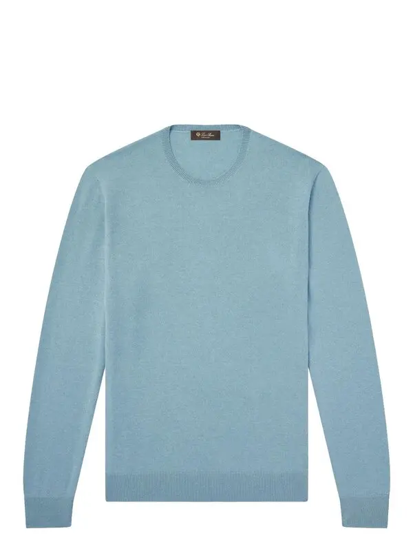 Loro Piana Sergio Cashmere Sweater - Blue